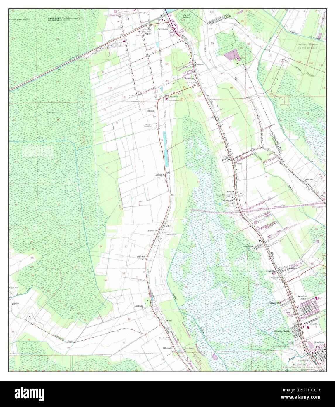 Gray, Louisiana, map 1963, 1:24000, United States of America by ...