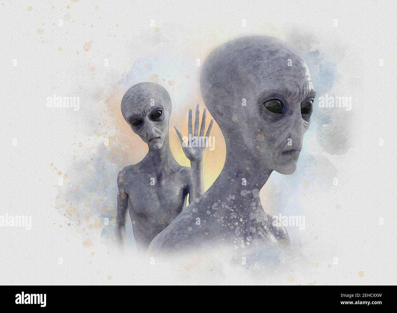 Grey aliens hi-res stock photography and images - Alamy