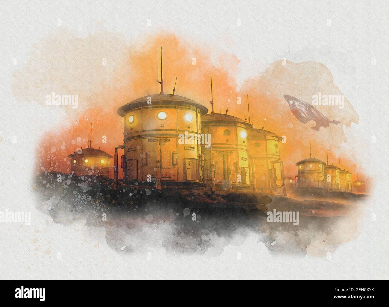 Planet mars colony hi-res stock photography and images - Alamy