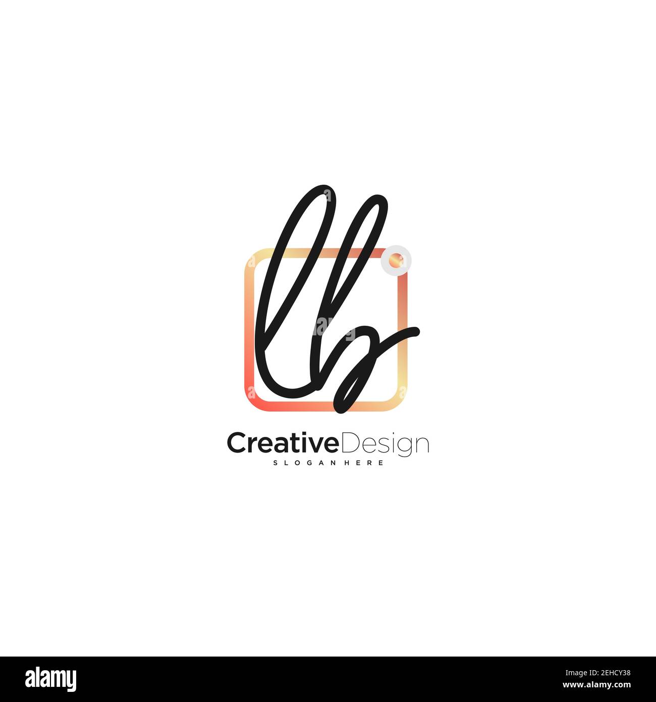 Lb modern logo hi-res stock photography and images - Alamy