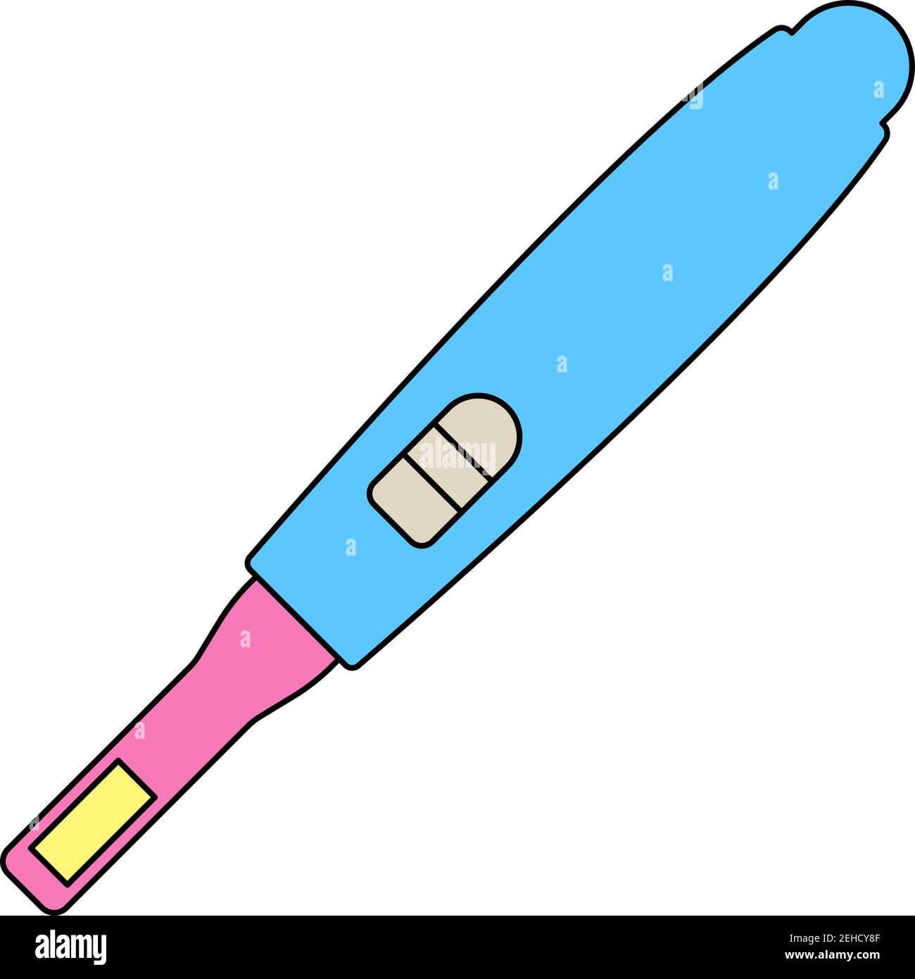 Pregnancy Test Icon. Editable Outline With Color Fill Design. Vector ...