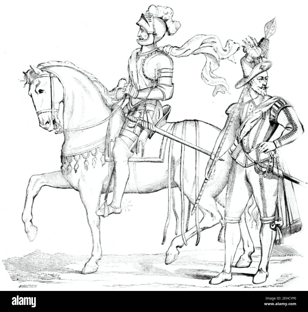 P132 French Soldiers of the time of Louis XIII Stock Photo - Alamy