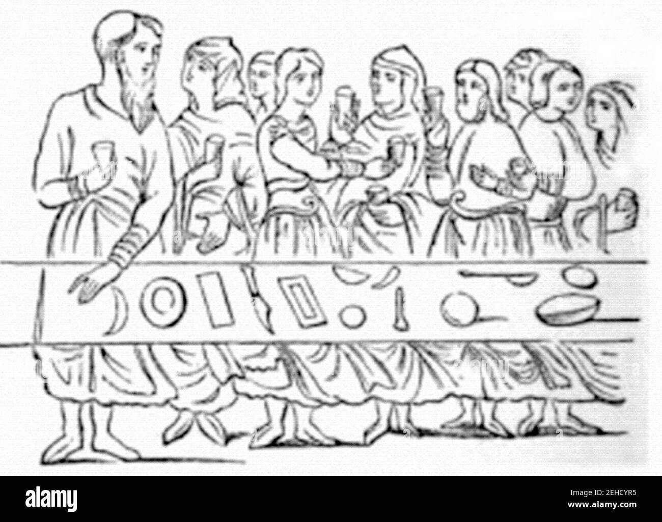 Vintage dinner party Cut Out Stock Images & Pictures - Alamy