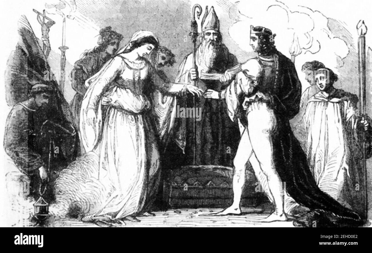 P151-Marriage of Henry and Matilda Stock Photo - Alamy