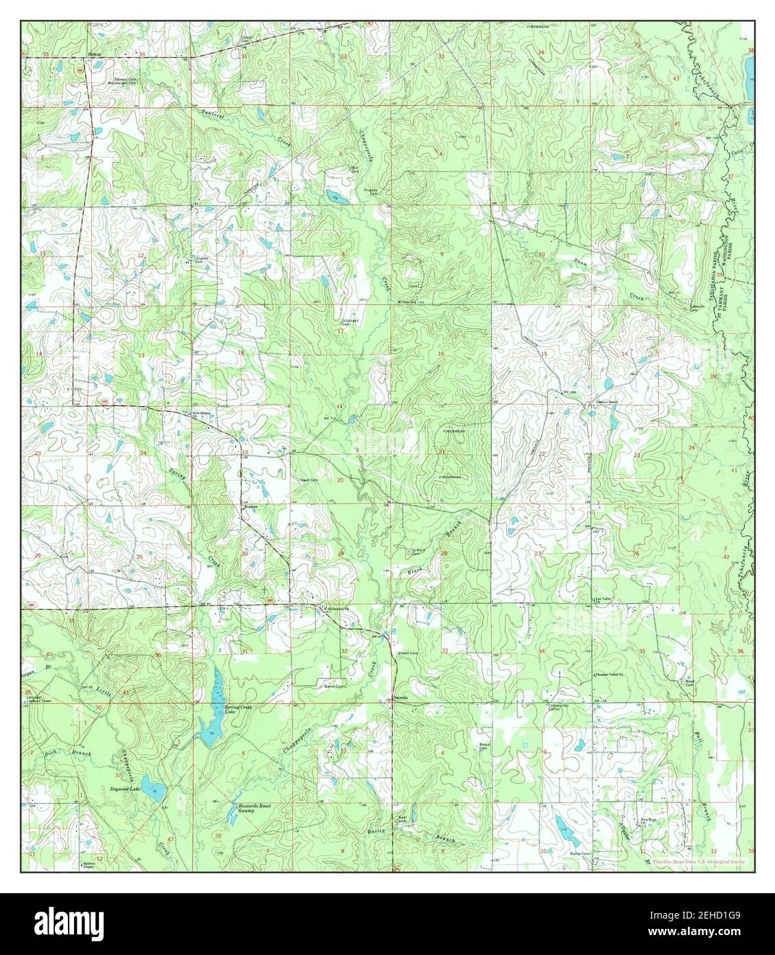 Husser, Louisiana, map 1974, 1:24000, United States of America by ...