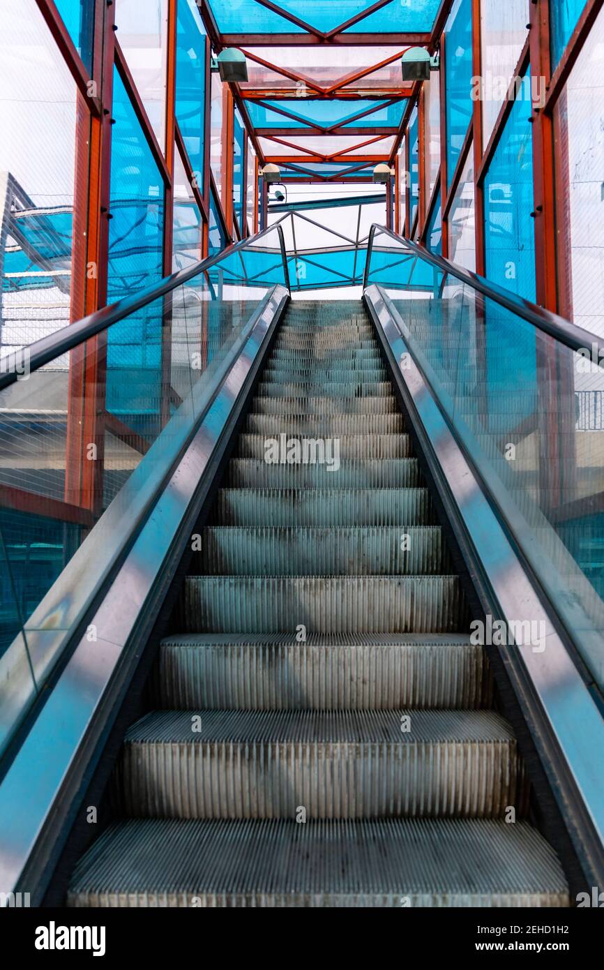 Red stairway bridge hi-res stock photography and images - Alamy