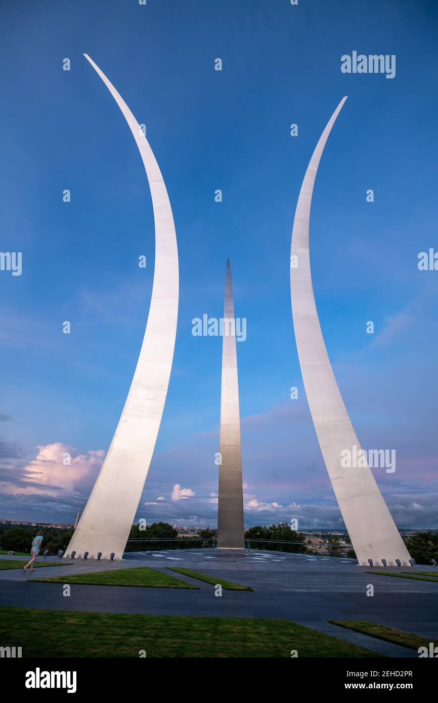 The United States Air Force Memorial, Washington DC Stock Photo - Alamy