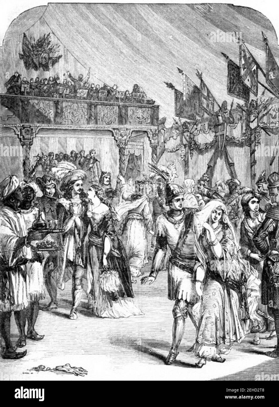 P211 Fancy Ball given in honour of General Howe Stock Photo - Alamy