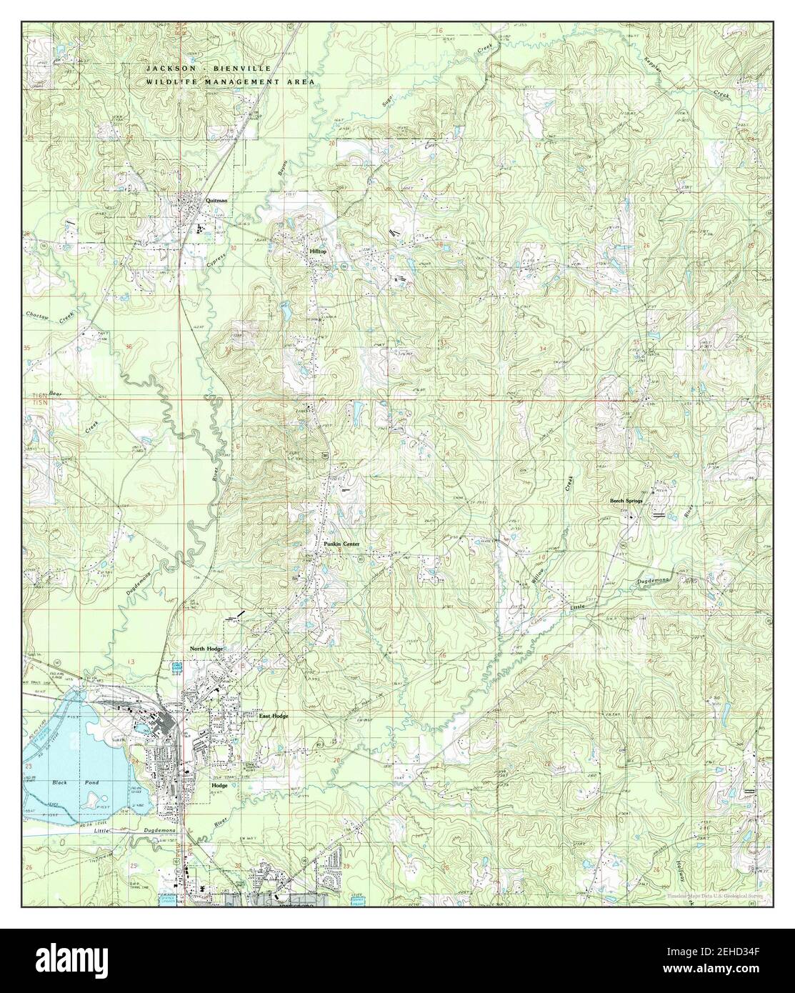Jonesboro North, Louisiana, map 1985, 1:24000, United States of America ...