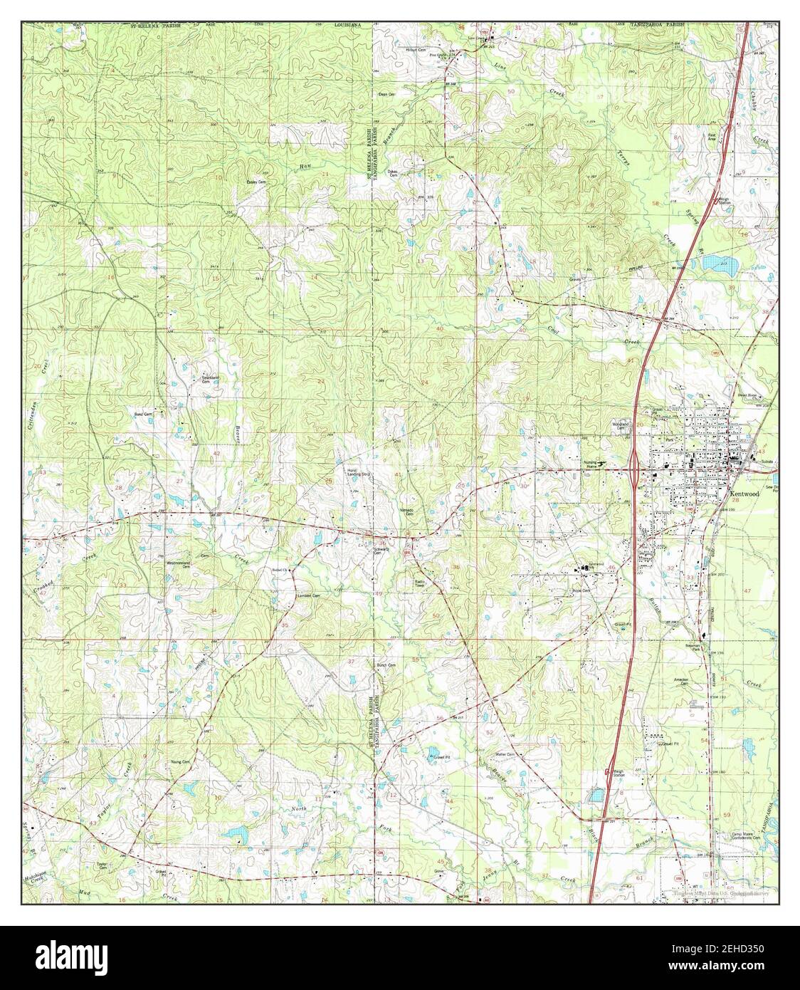 Map of kentwood hi-res stock photography and images - Alamy
