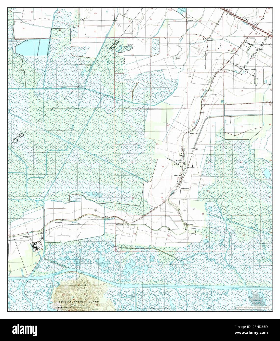 Kemper county map hi-res stock photography and images - Alamy