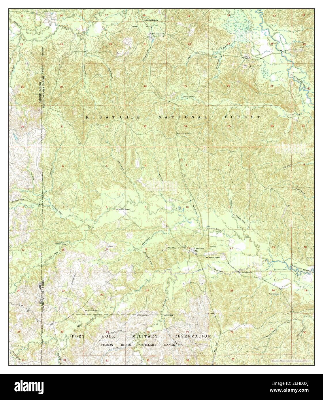 Map of kisatchie hi-res stock photography and images - Alamy