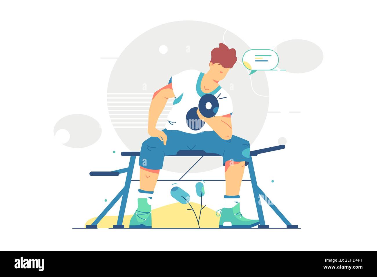 Slim person and heavy person Stock Vector Images - Alamy