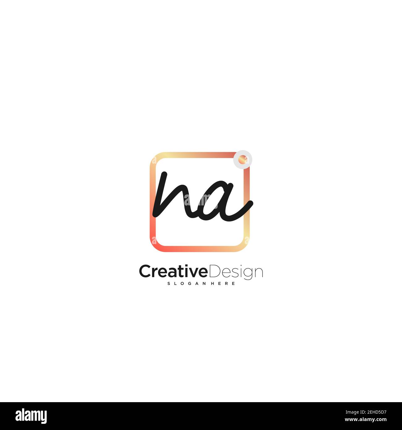 NA Initial Letter handwriting logo hand drawn colorful box vector, logo ...