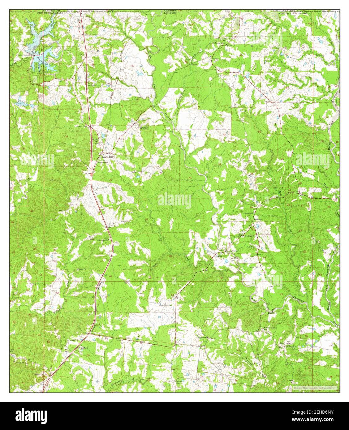 Laurel Hill, Louisiana, map 1965, 1:24000, United States of America by ...