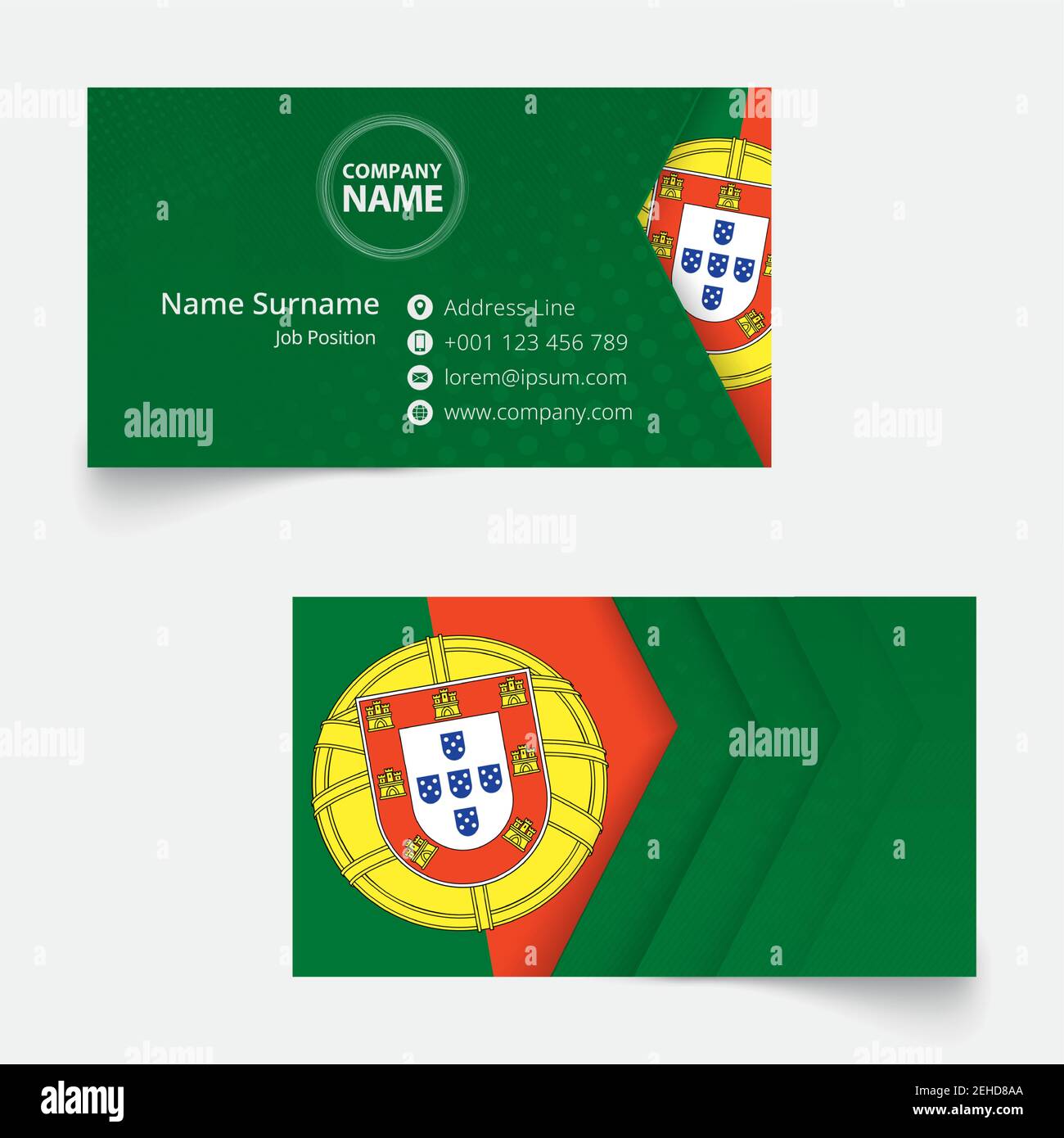 Portugal Flag Business Card, standard size (90x50 mm) business card ...