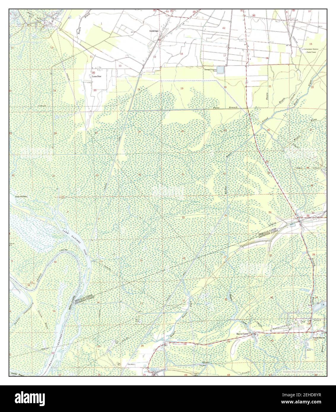 Lone Star, Louisiana, map 1974, 1:24000, United States of America by ...