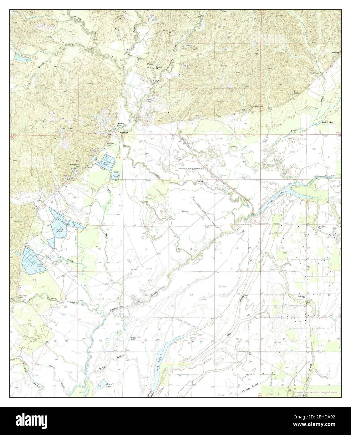 Manifest, Louisiana, map 1983, 1:24000, United States of America by ...