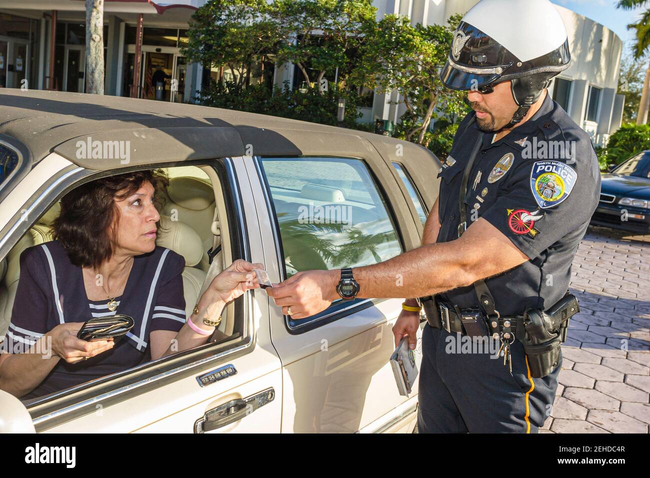 Florida Miami North Miami Beach Police Department High Resolution Stock ...