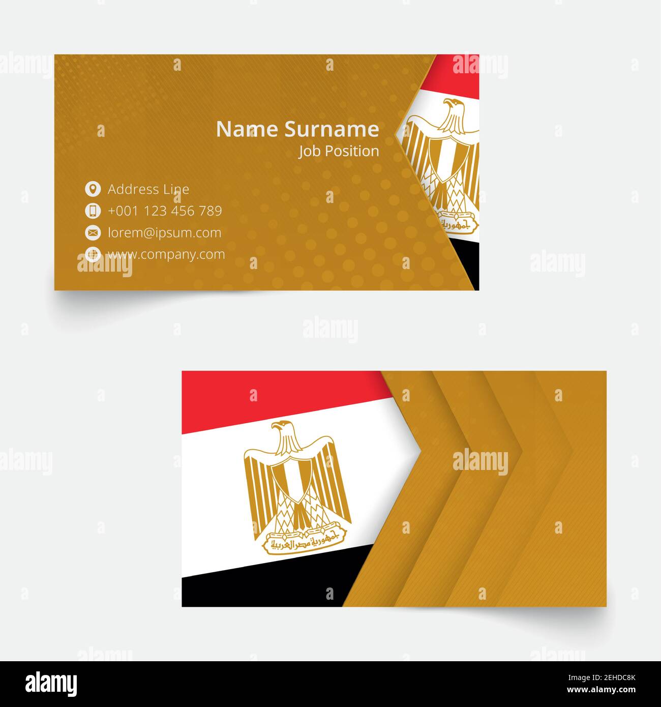 Egypt Flag Business Card, standard size (90x50 mm) business card ...