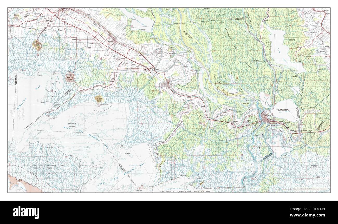 Morgan City, Louisiana, map 1983, 1:100000, United States of America by ...
