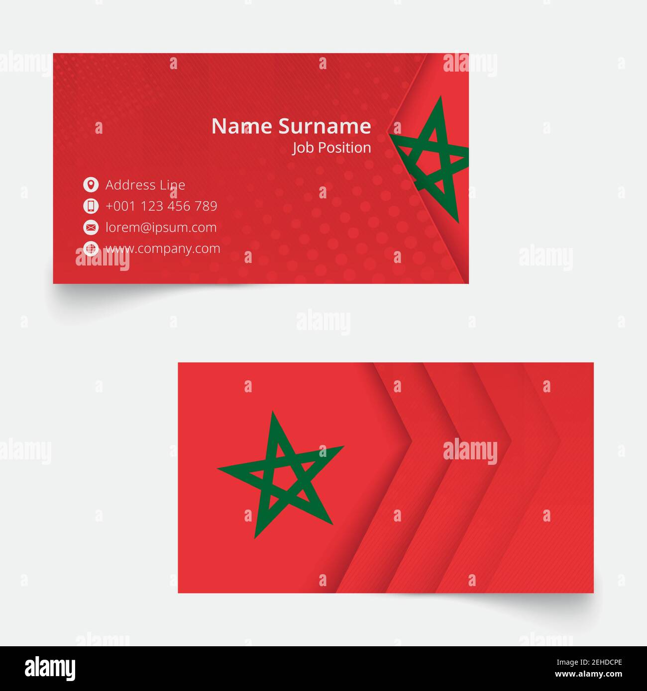 Morocco Flag Business Card, standard size (90x50 mm) business card ...