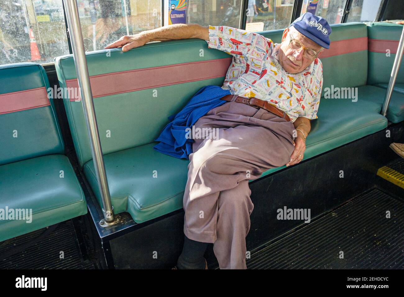 Miami Beach Florida,Washington Avenue Electrowave public bus,South ...