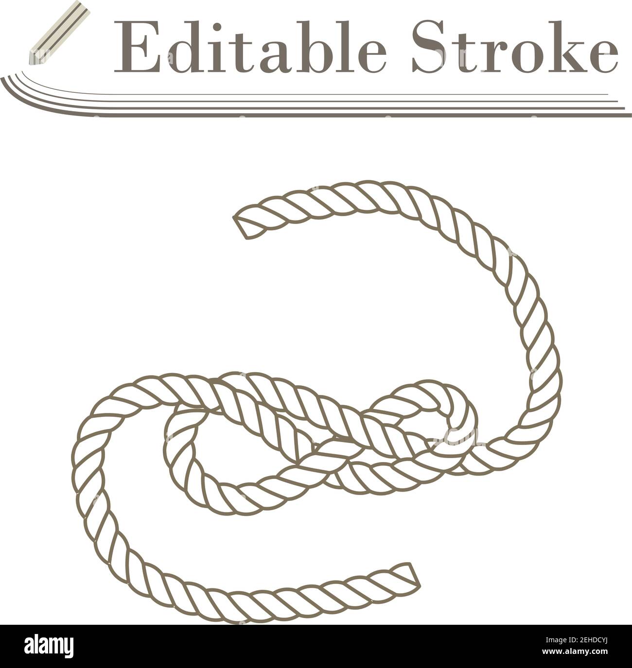 Icon Of Rope Stock Vector Image & Art - Alamy