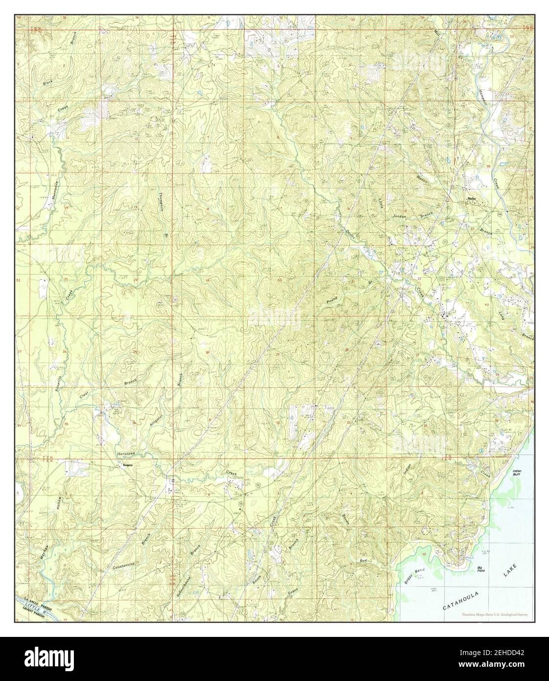 Nebo, Louisiana, map 1985, 1:24000, United States of America by ...