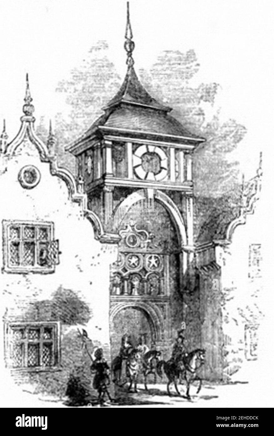 P603b Gate House, Westwood House. Tutor period Stock Photo - Alamy