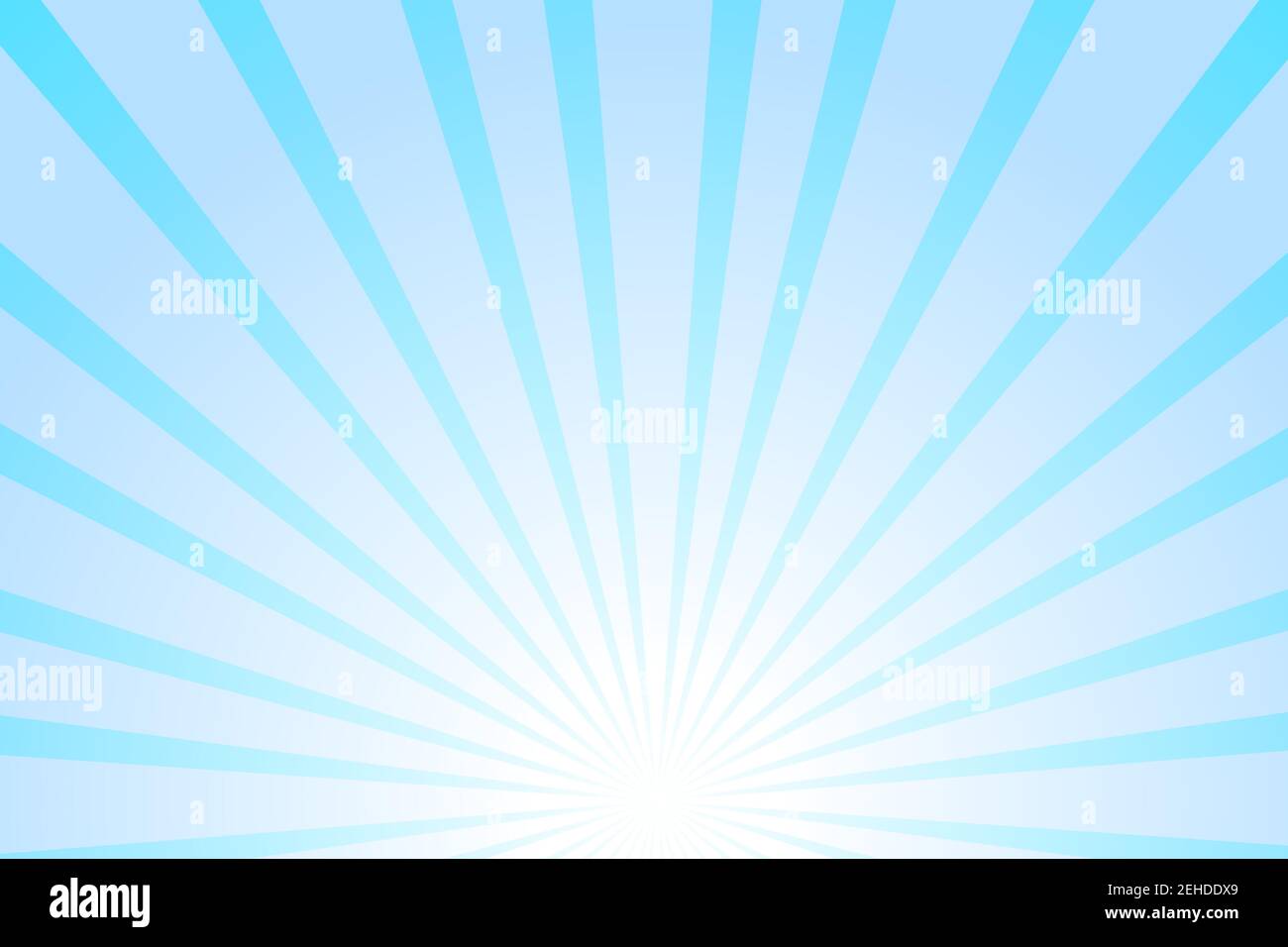 Abstract blue background with sun ray. Summer vector illustration Stock ...