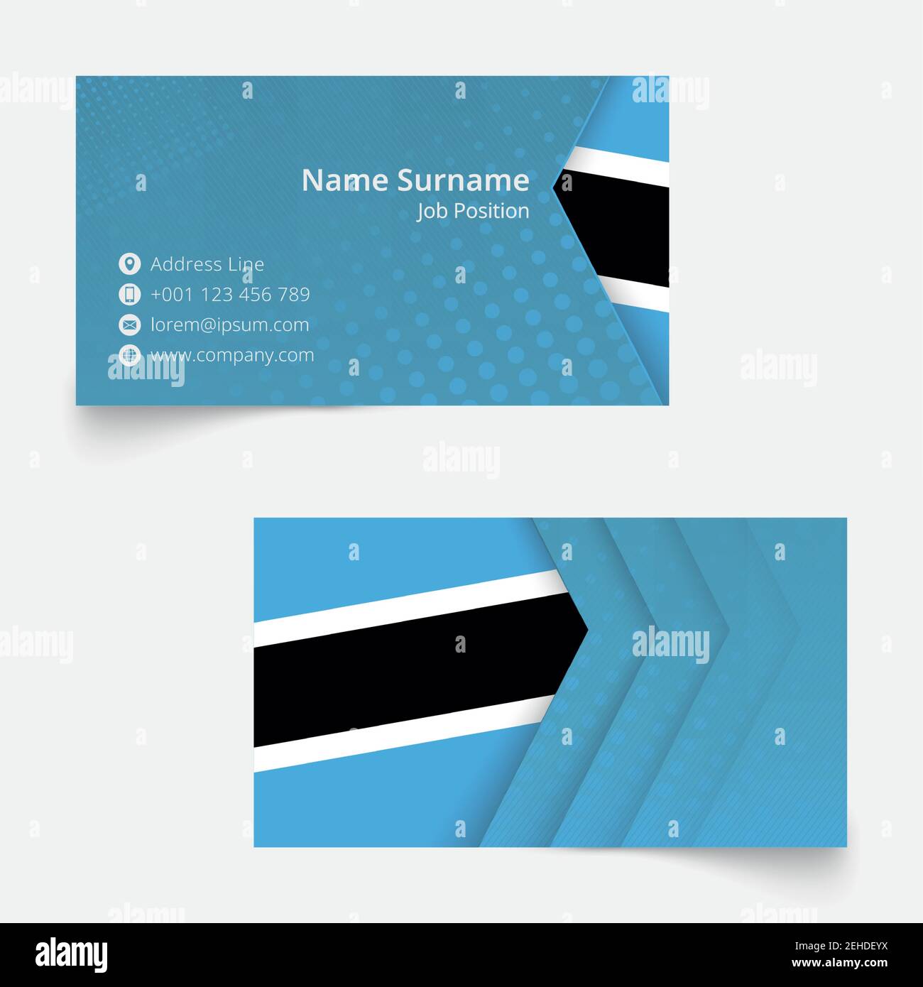 Botswana Flag Business Card, standard size (90x50 mm) business card ...