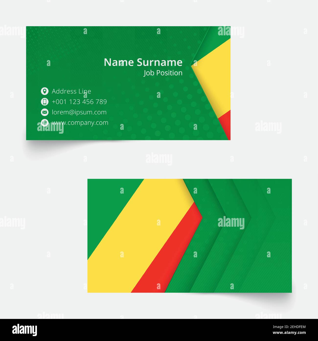 Congo Flag Business Card, standard size (90x50 mm) business card ...