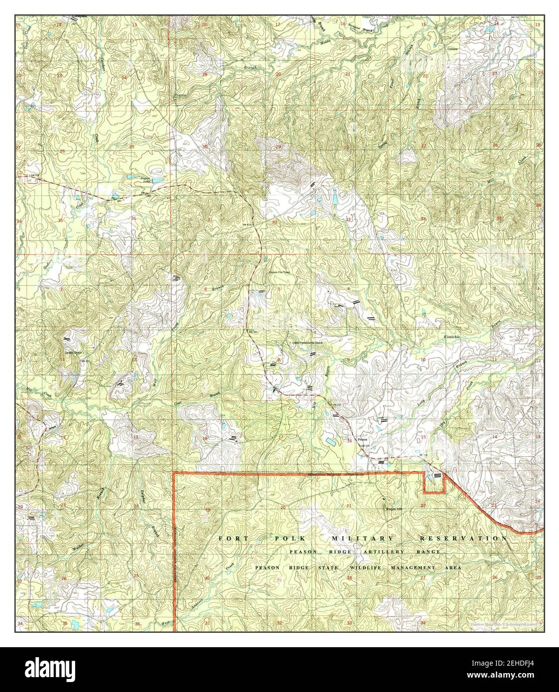 Peason, Louisiana, map 1998, 1:24000, United States of America by ...