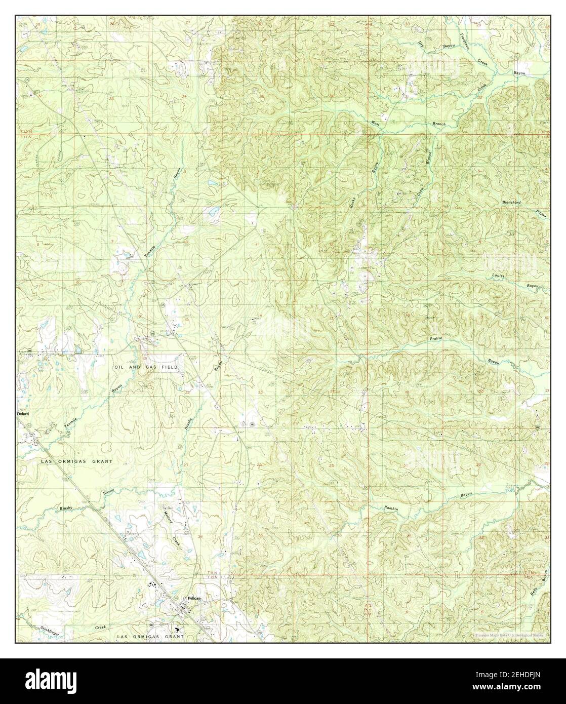 Pelican, Louisiana, map 1989, 1:24000, United States of America by ...