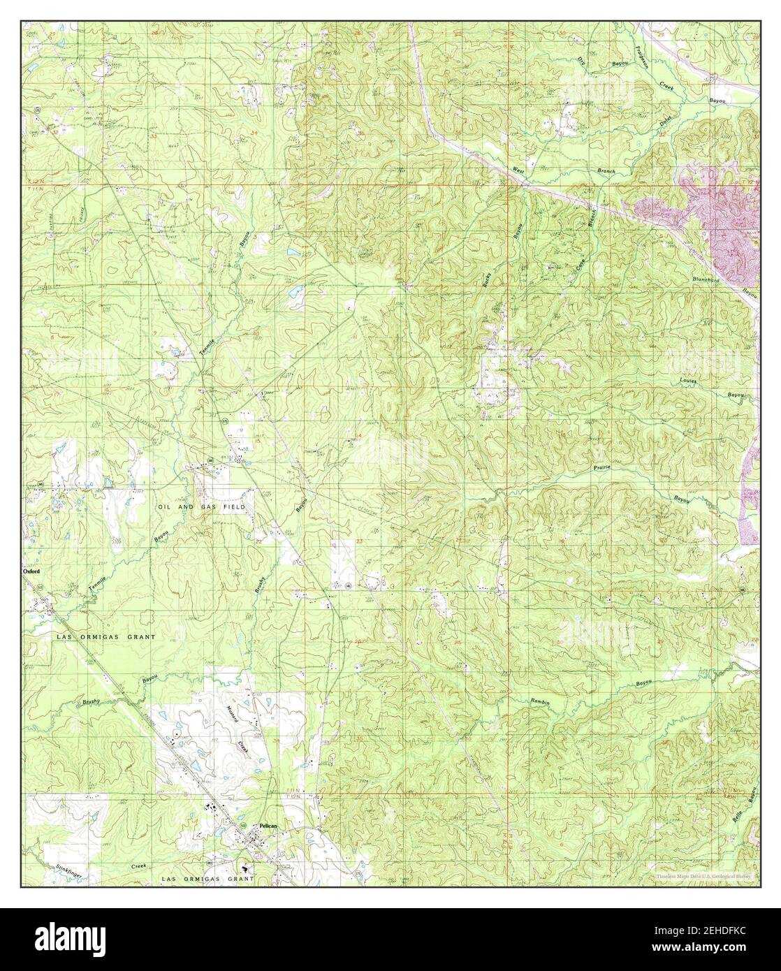 Pelican, Louisiana, map 1989, 1:24000, United States of America by ...