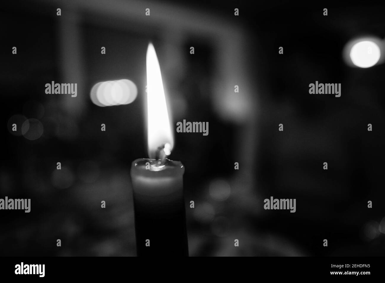 Blurred candlelight Black and White Stock Photos & Images - Alamy