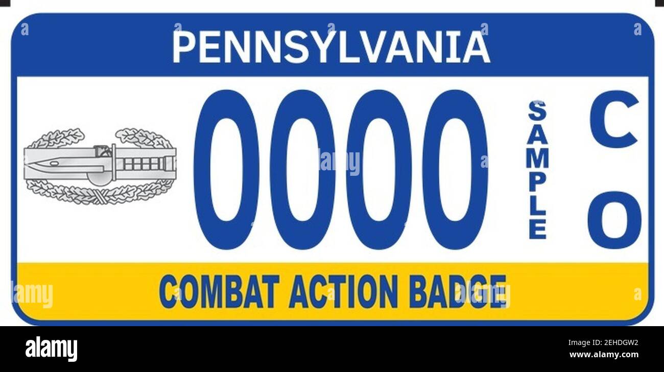 PA Combat Action Badge Stock Photo - Alamy