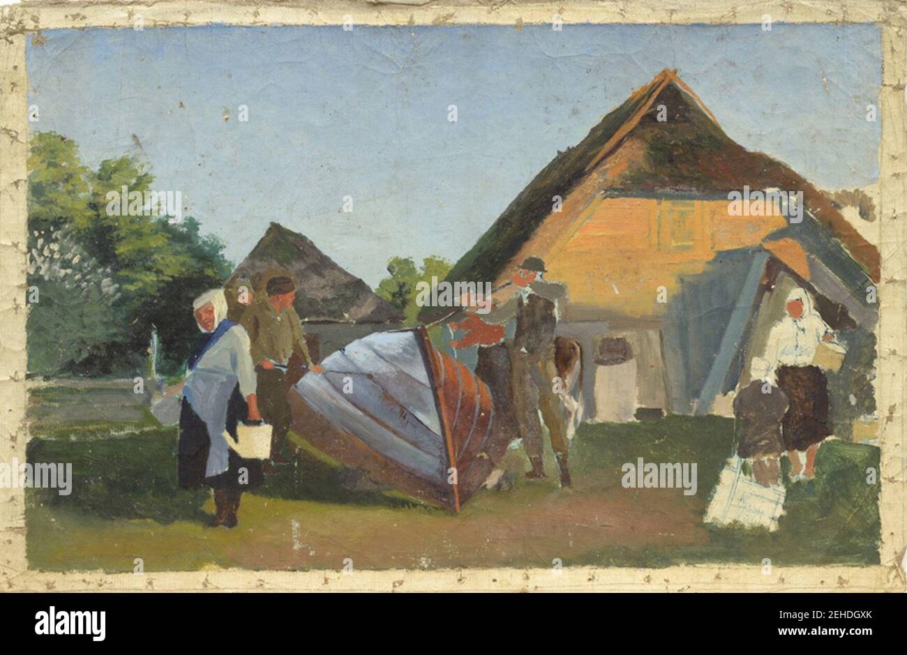 Paadi värvimine, Paul Raud Stock Photo - Alamy