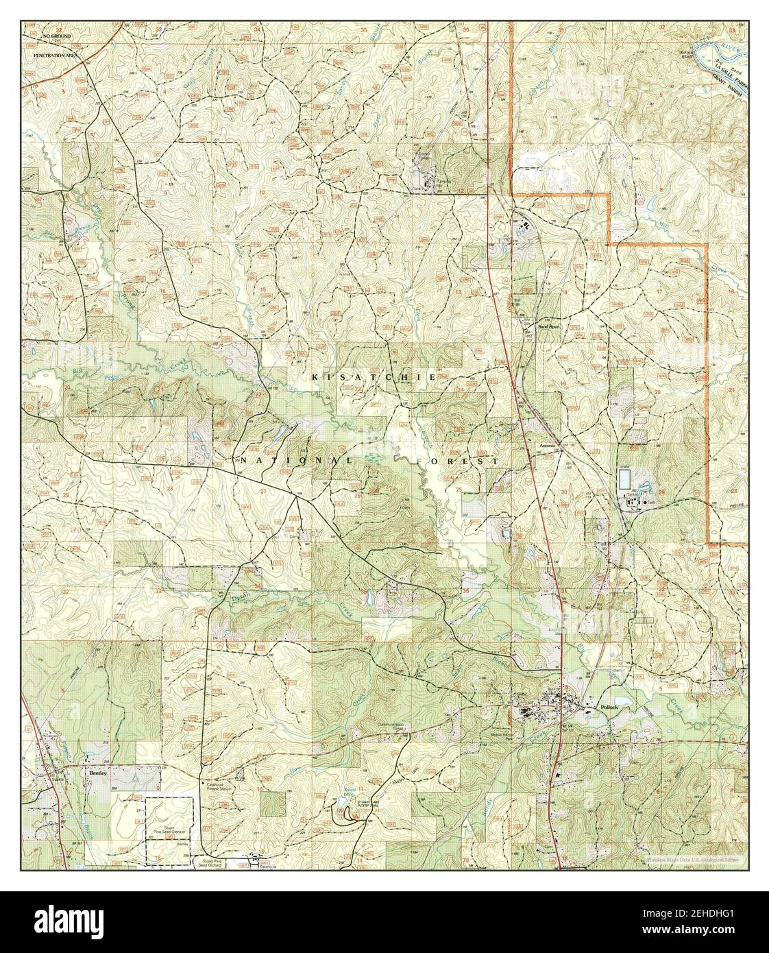 Pollock, Louisiana, map 2003, 1:24000, United States of America by ...