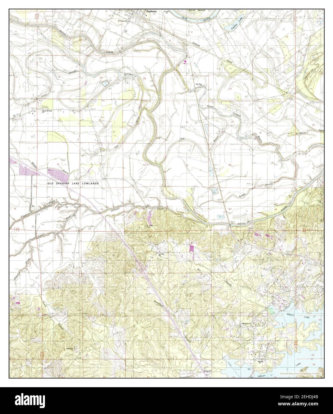 Map of powhatan Cut Out Stock Images & Pictures - Alamy