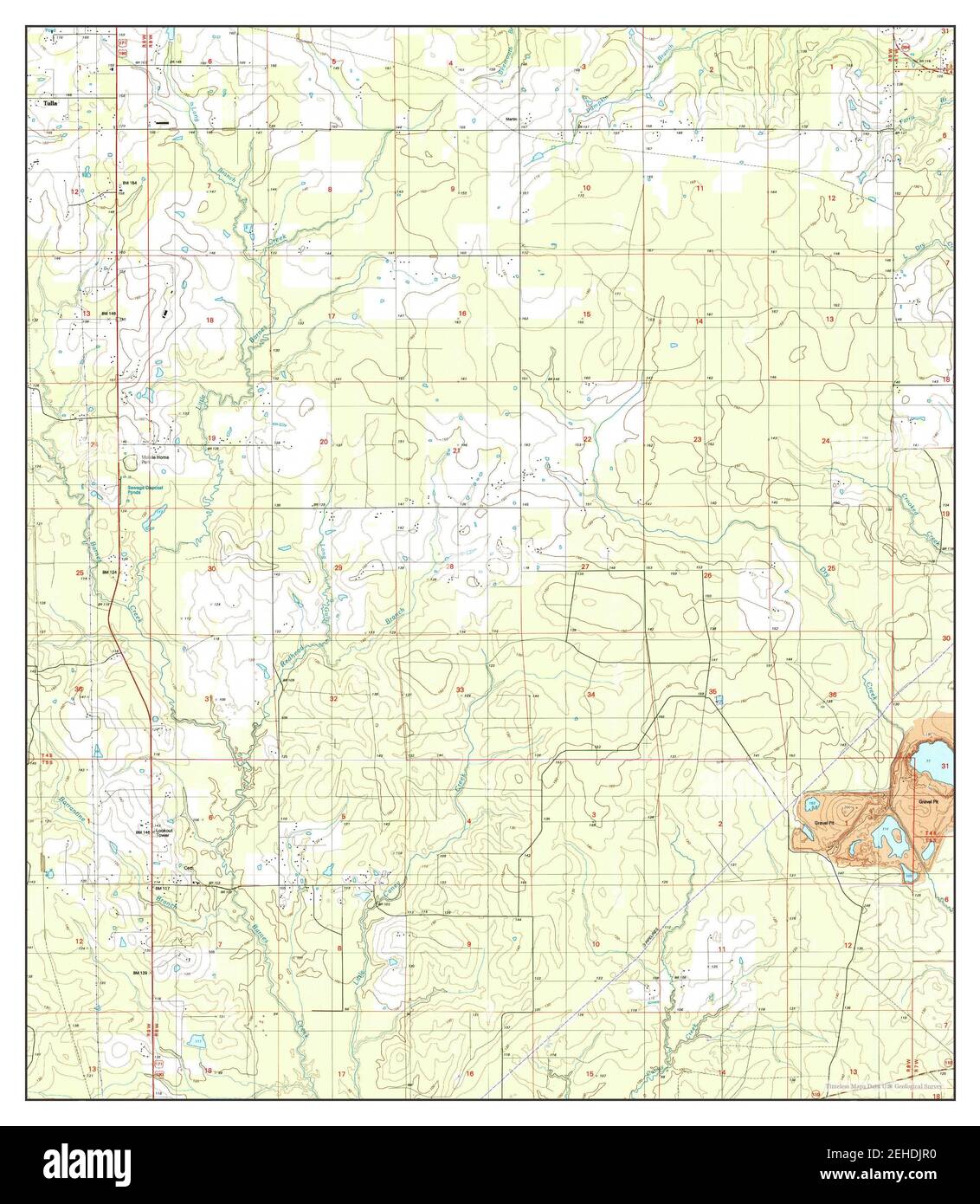 Redhead Branch, Louisiana, map 1994, 1:24000, United States of America ...