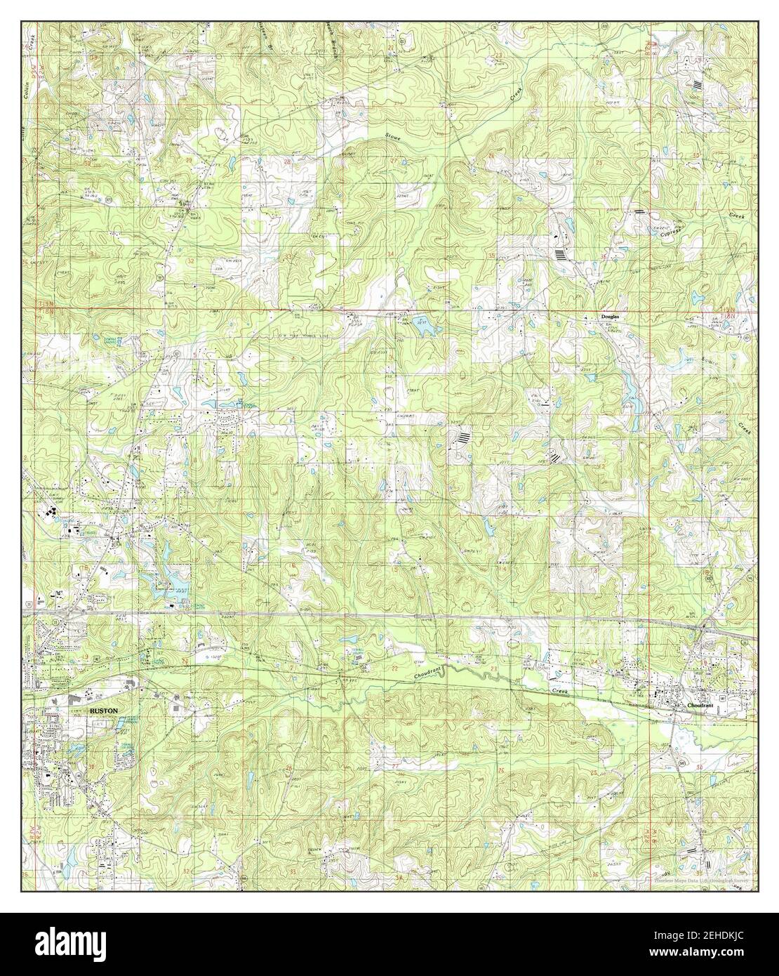 Ruston East, Louisiana, map 1985, 1:24000, United States of America by ...