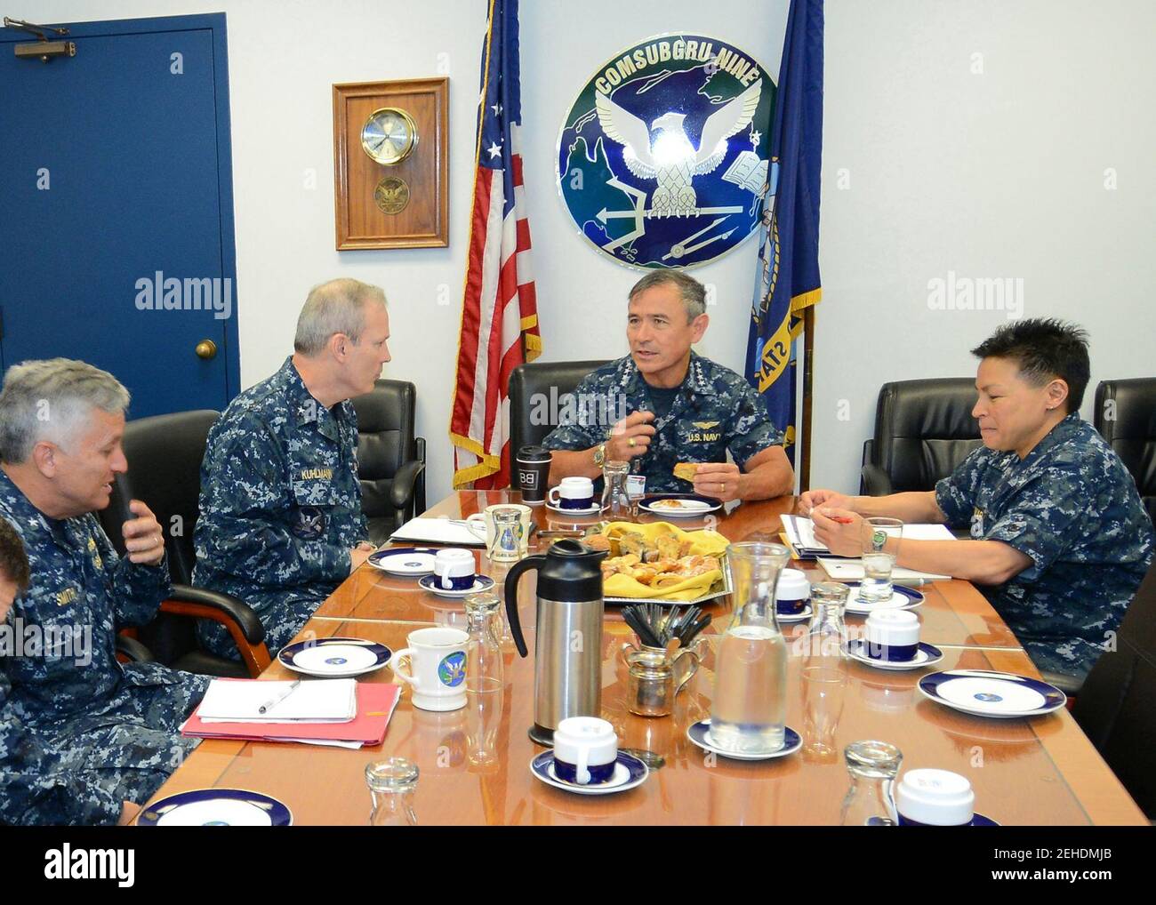 PACFLT commander visits PACNORWEST Submarine Force 140520 Stock Photo ...