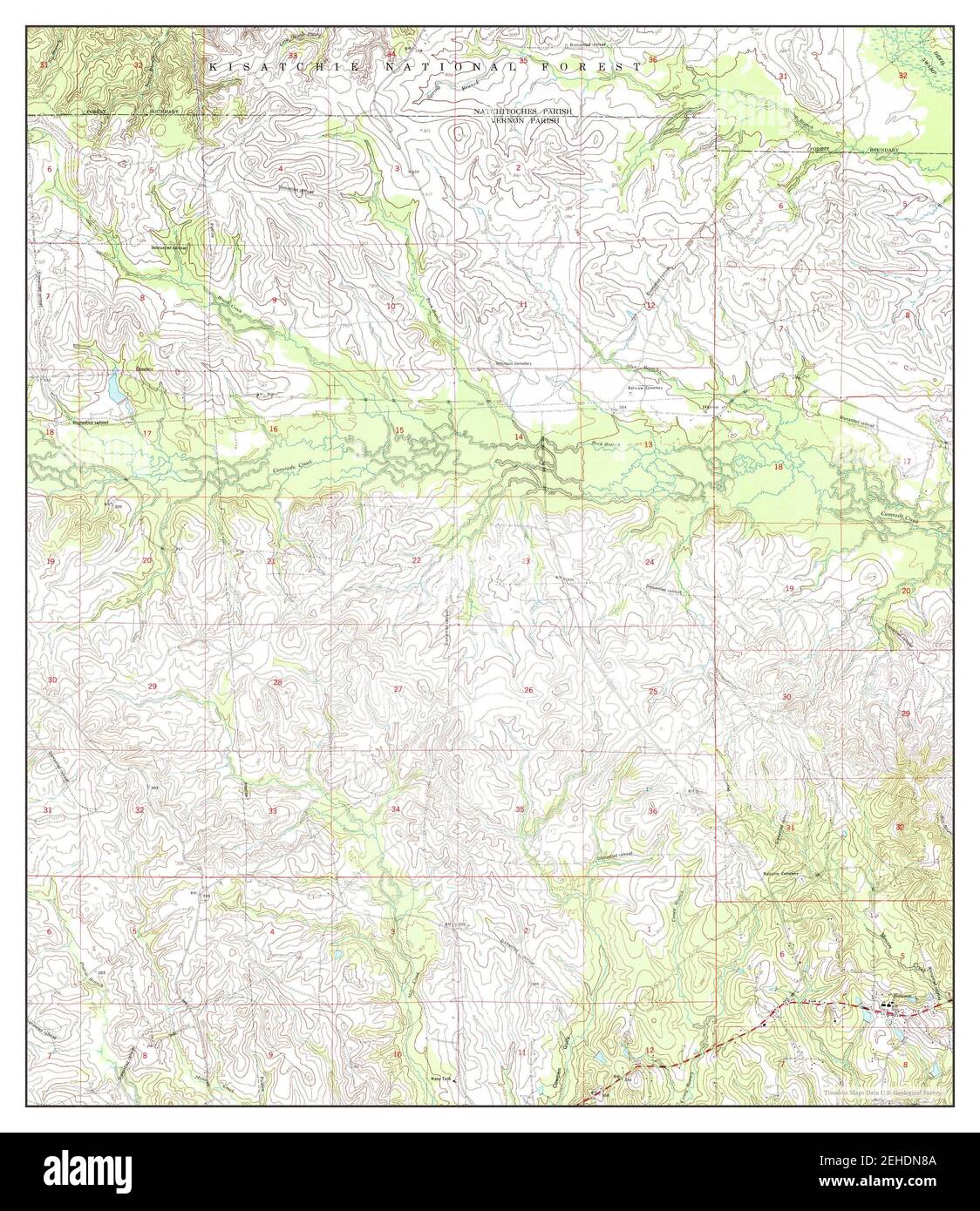 Simpson North, Louisiana, map 1954, 1:24000, United States of America ...