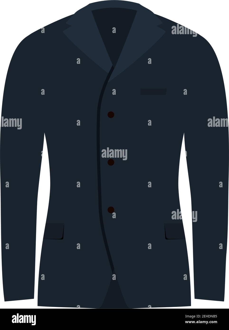 Business Suit Icon. Flat Color Design. Vector Illustration Stock Vector ...