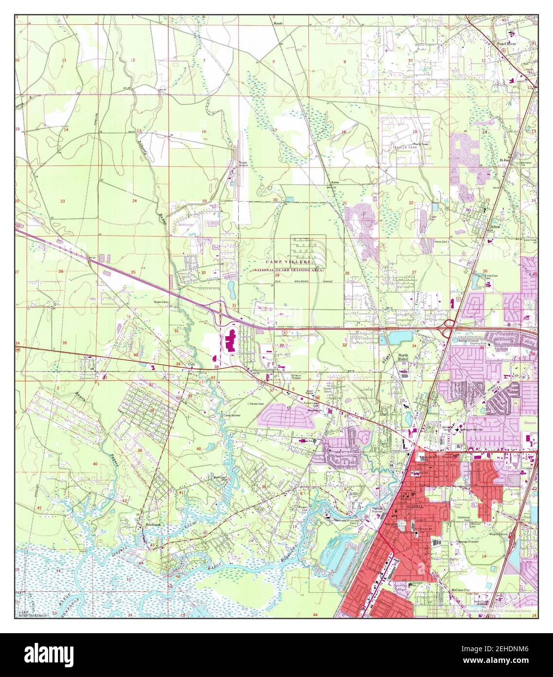Map of slidell hi-res stock photography and images - Alamy