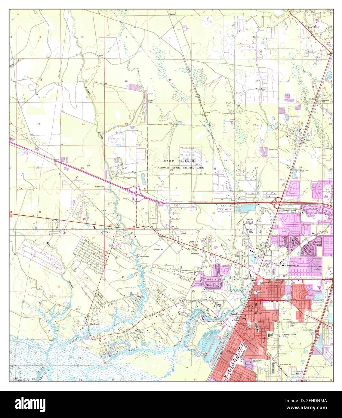 Map of slidell hi-res stock photography and images - Alamy