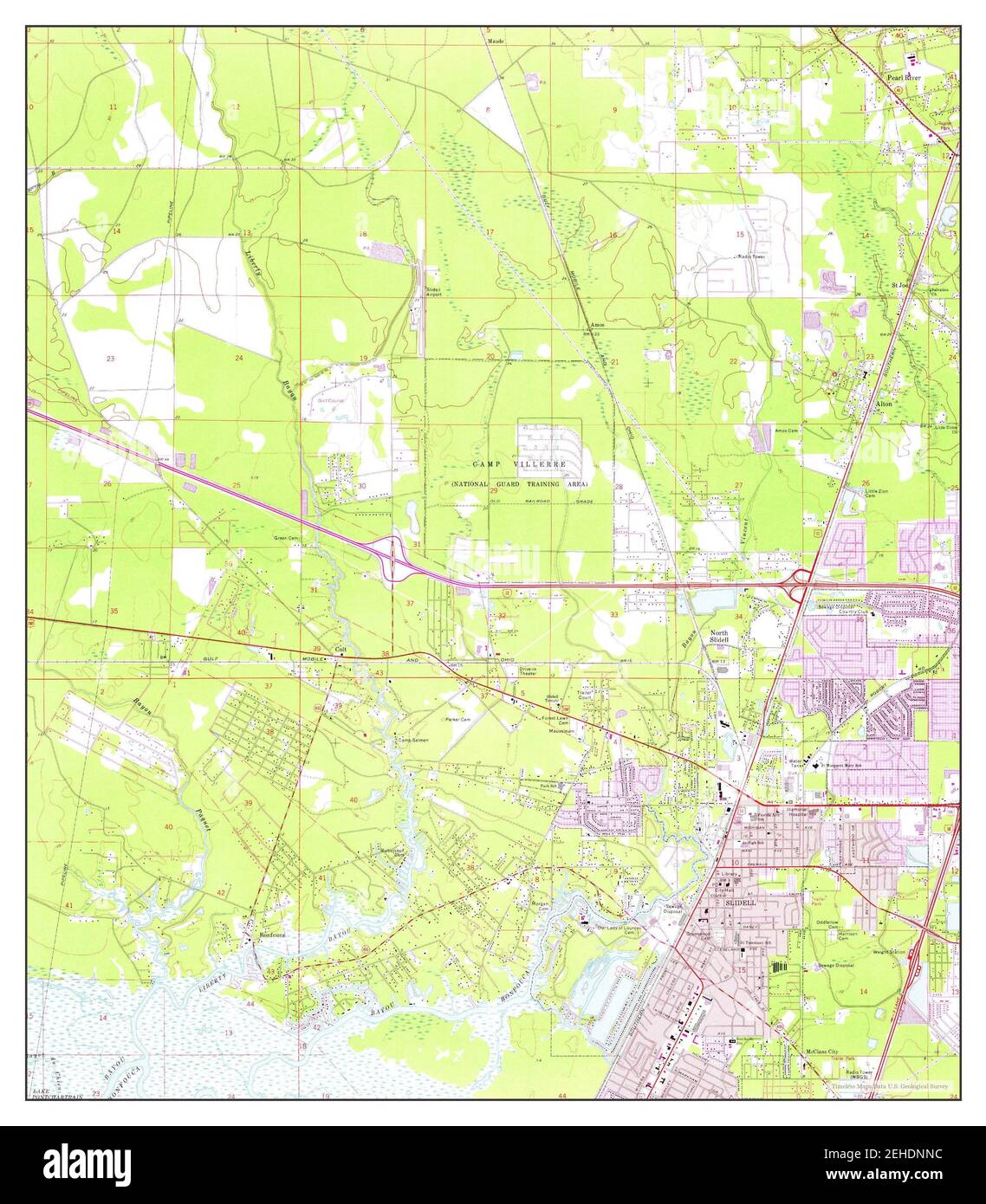 Map of slidell hi-res stock photography and images - Alamy