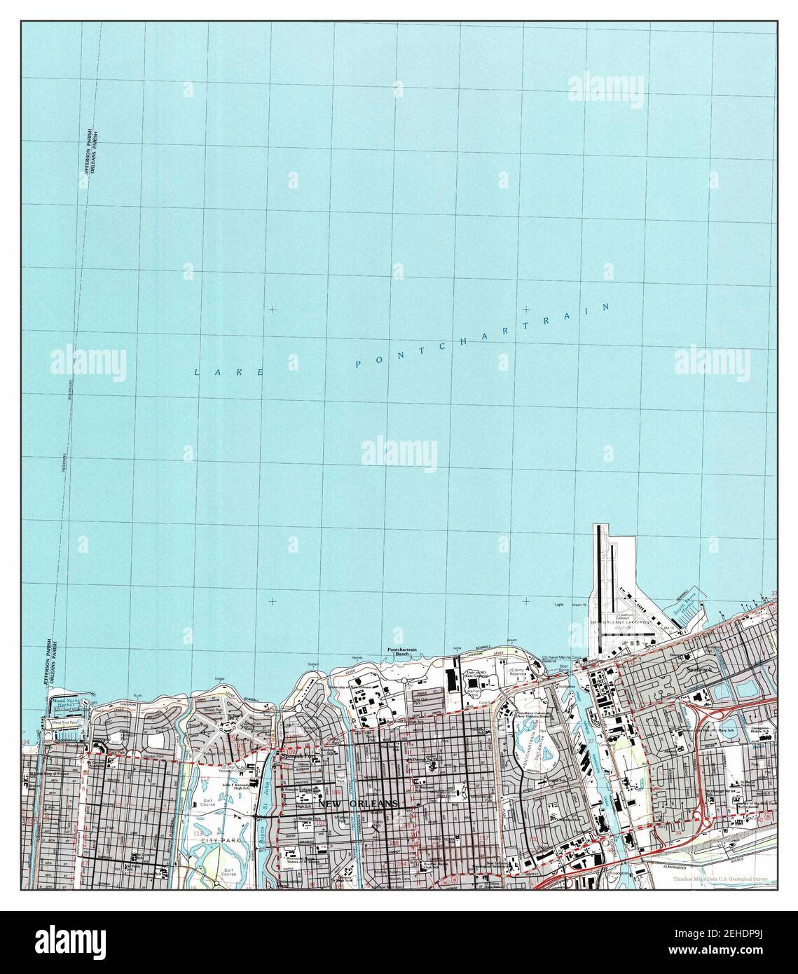 Spanish Fort, Louisiana, map 1992, 1:24000, United States of America by ...